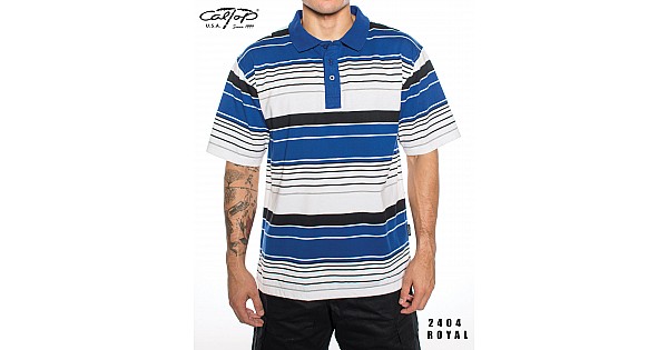 2404 short sleeve polos, royal
