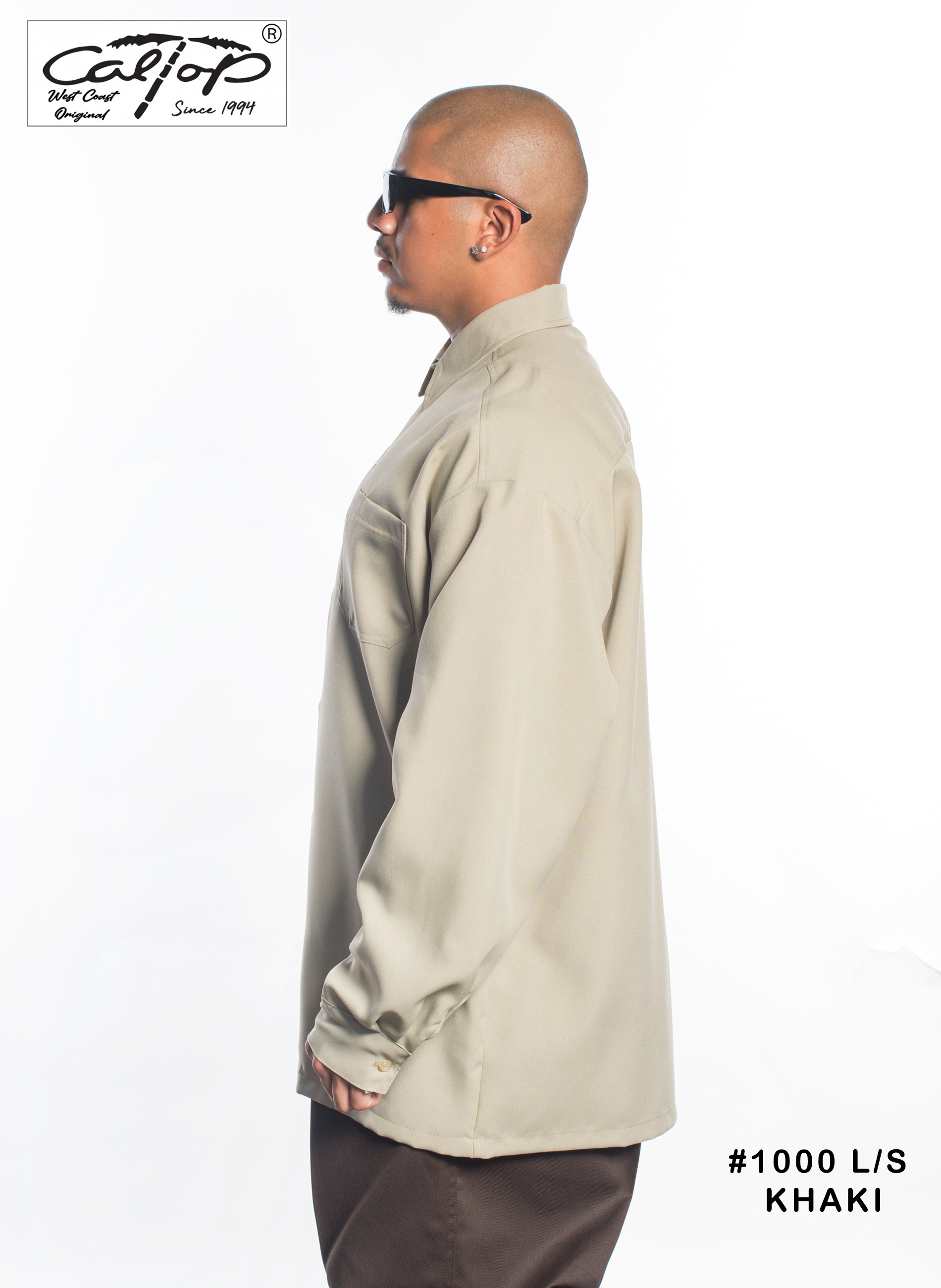 1000 Long Sleeve Solid Color, Khaki